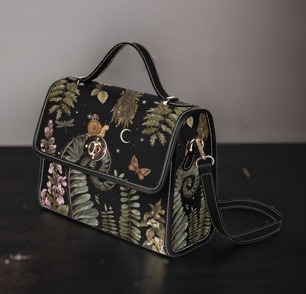 Green Mushroom Cottagecore Witchy Satchel Handbag For Boho Hippies ...